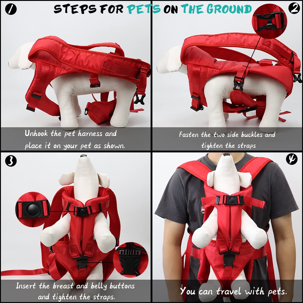 Snapklik.com : Texsens Dog Front Pack Carrier - Adjustable Hands-Free ...