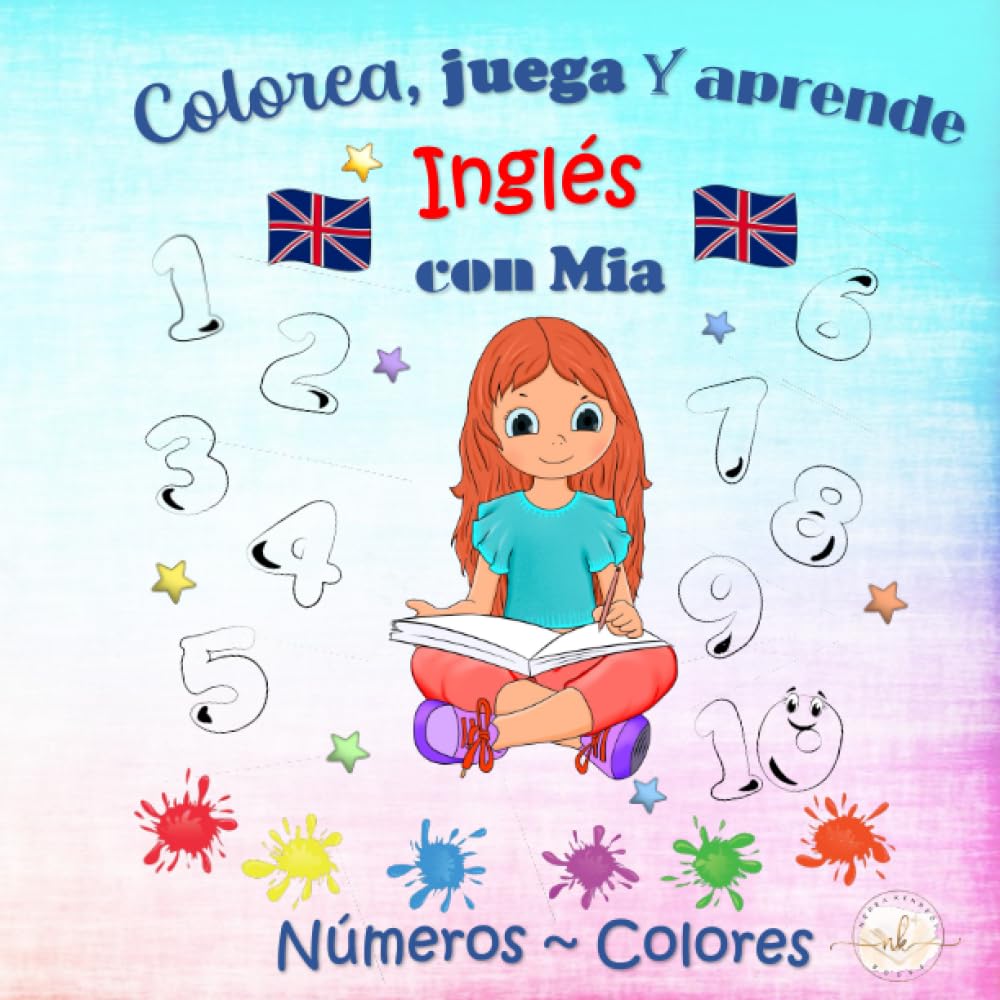 Numeros Y Colores Colorea Juega Y Aprende Ingles Con Mia | Desertcart ...