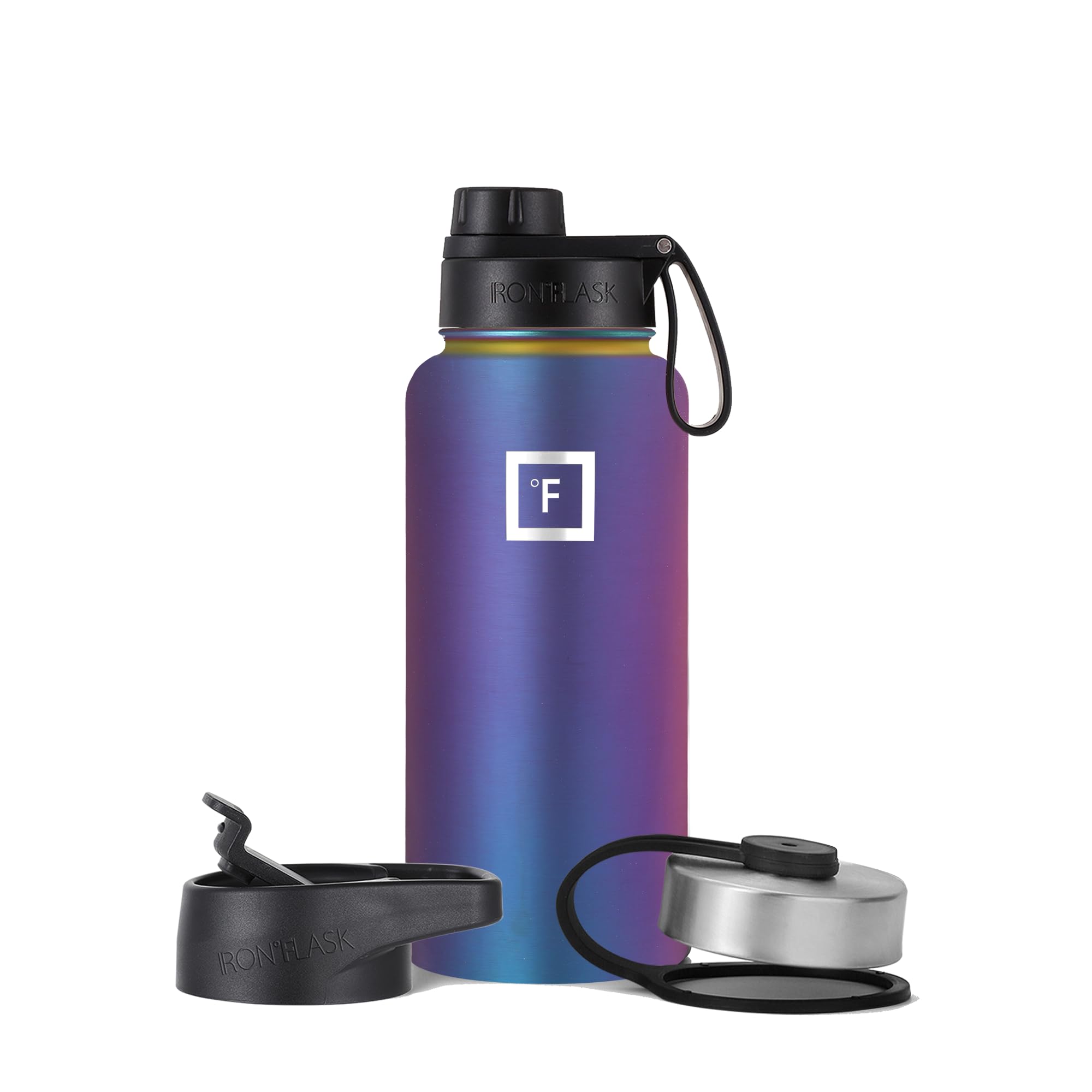 Snapklik.com : IRON FLASK Sports Water Bottle - 32 Oz 3 Lids