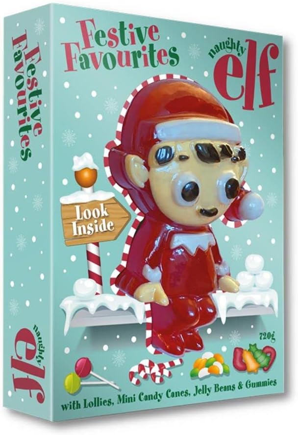 Naughty Elf Festive Favourites Giant Gummy and Candy 720g - Big ...