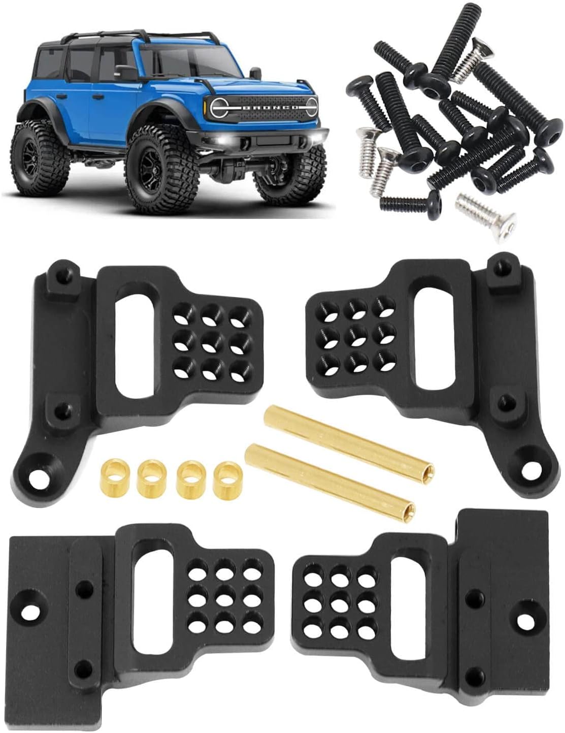Amazon.com: RCMYou Alloy Front Rear Shock Towers Upgrades Parts for 1/ ...