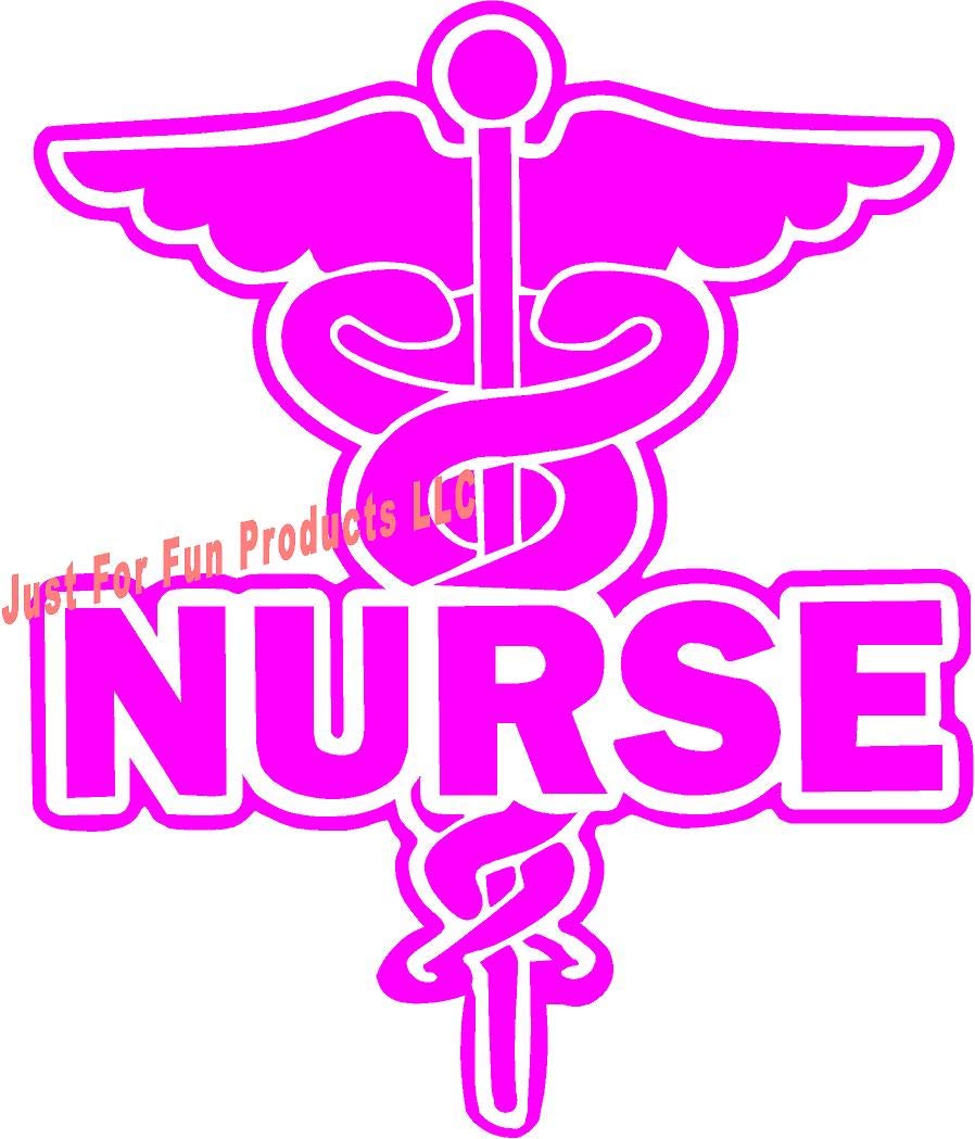 Amazon.com: Just For Fun 6 x 5 Nurse Nursing RN LPN Vinyl Die Cut Decal ...