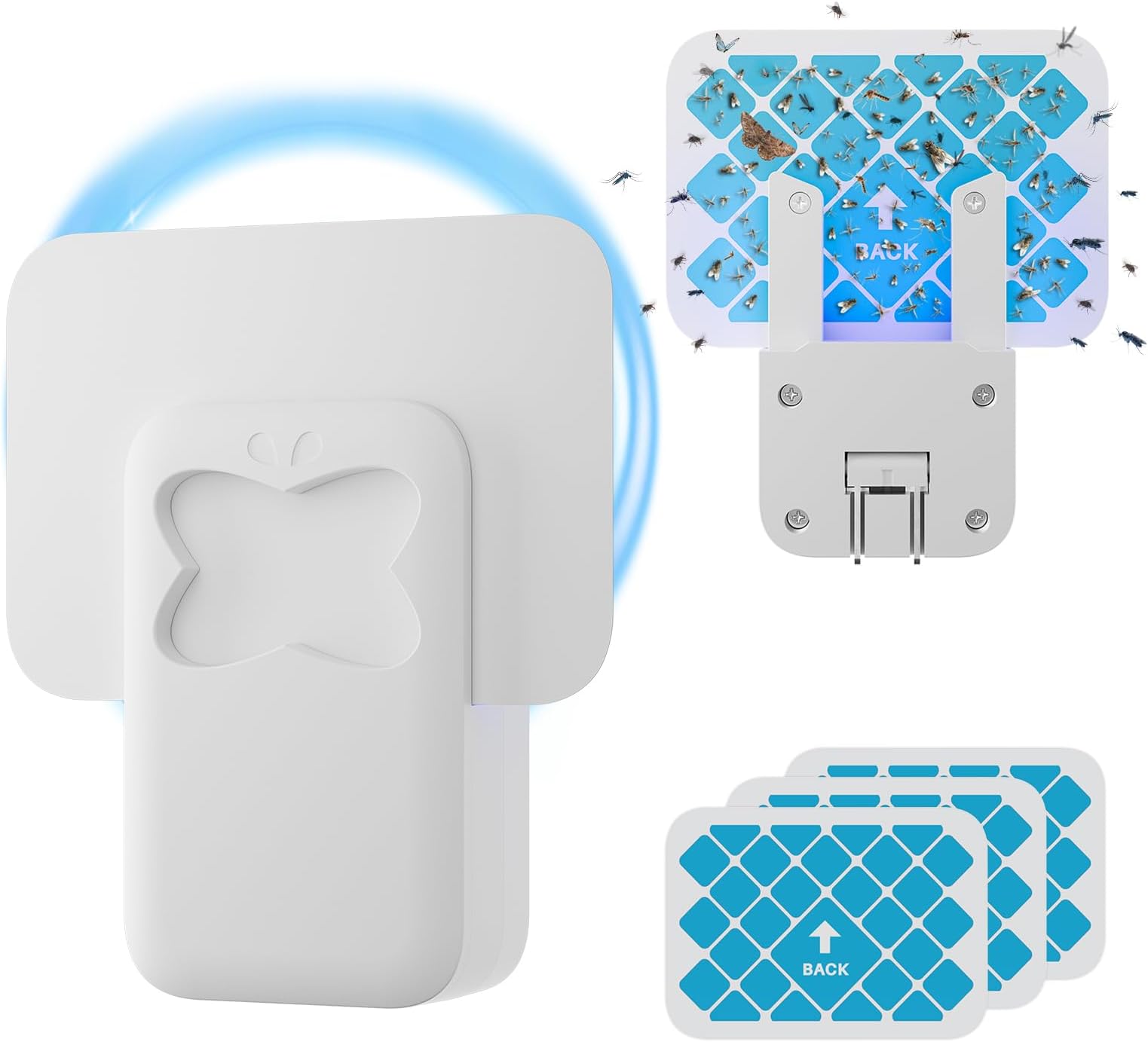 Amazon.com : Zevo Flying Insect Trap & 3 Cartridges - Plug in Fly Trap ...