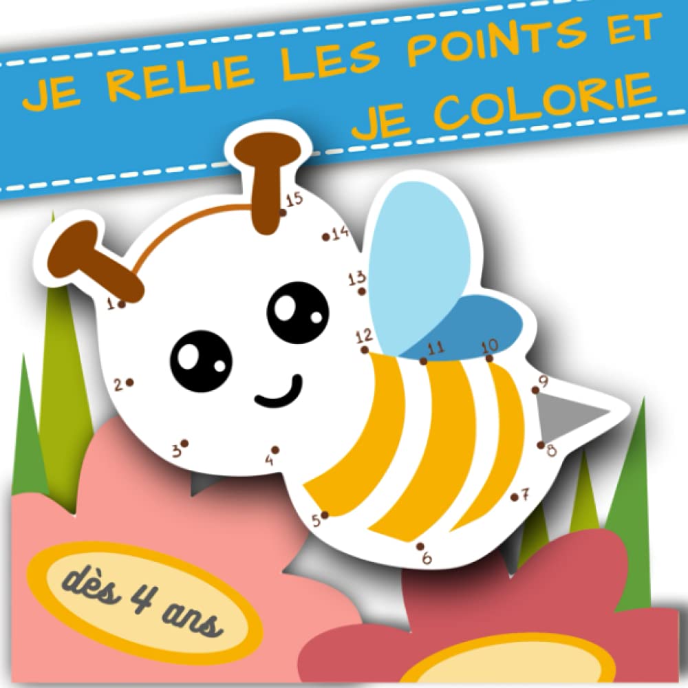 Buy Je Relie Les Points Et Je Colorie Dès 4 Ans: J'apprends à tracer ...