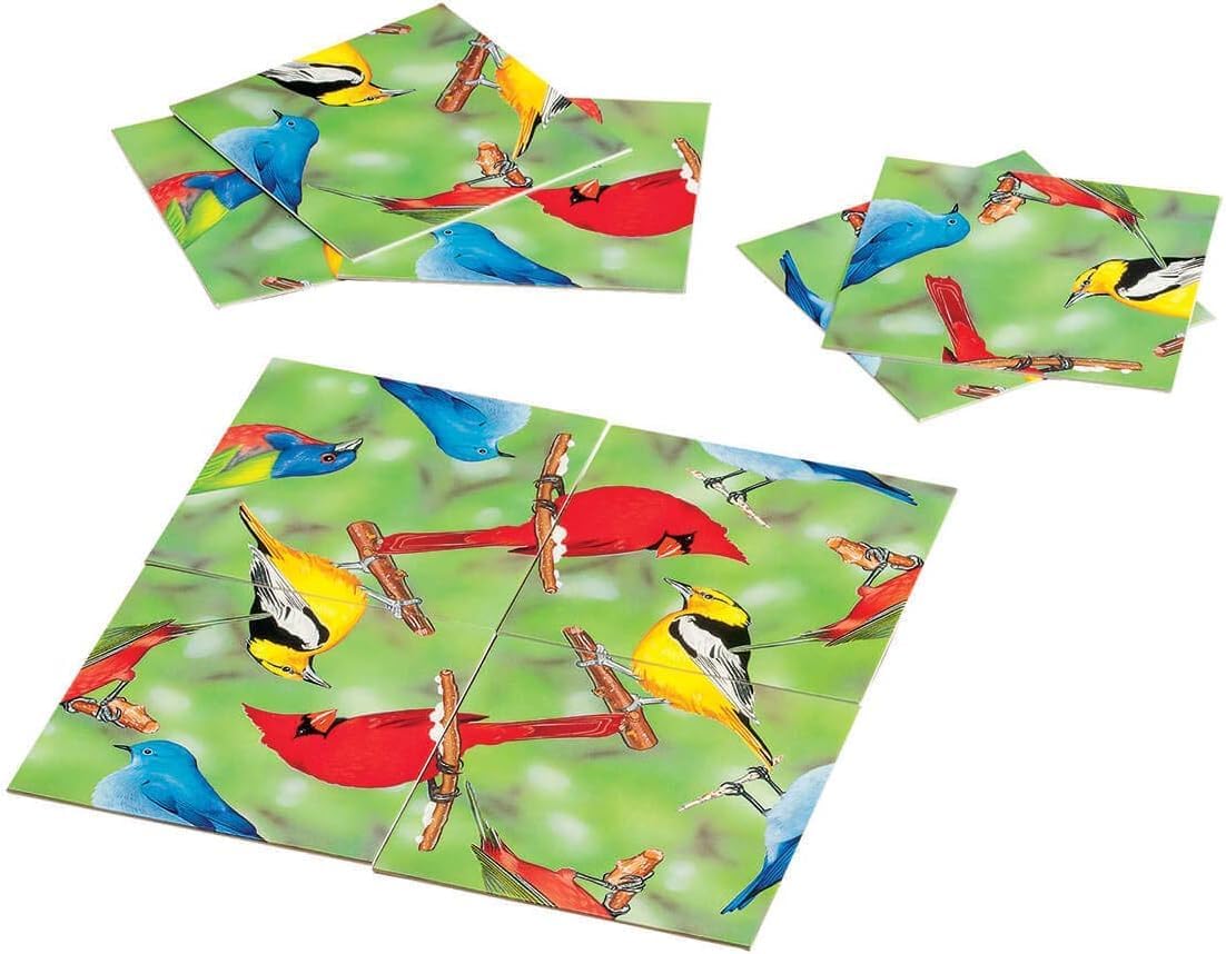 B.Dazzle Scramble Squares Birds of North America 9 Piece Challenging ...