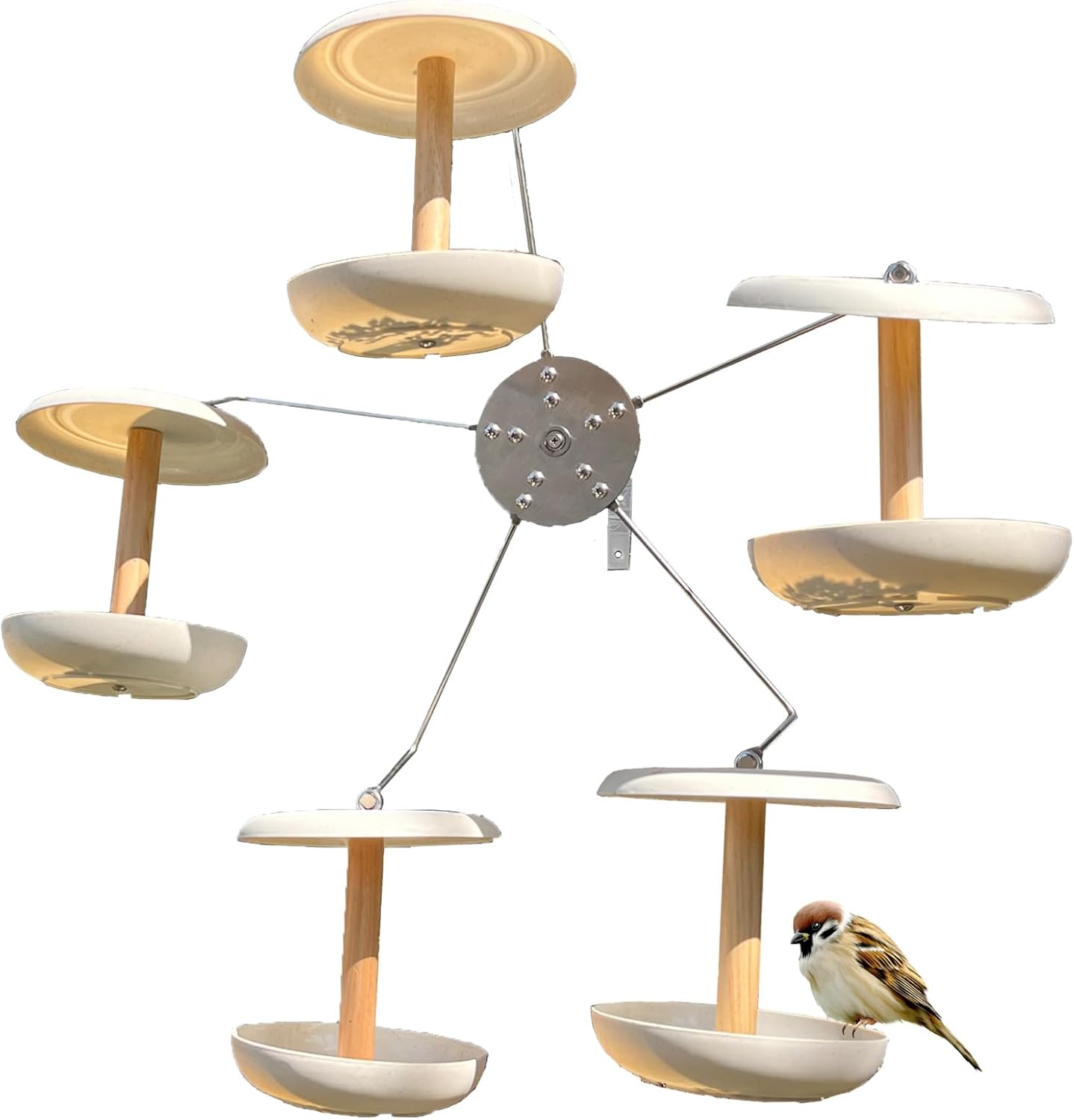 Amazon.com : Windmill Bird Feeder, Ferris Wheel Bird Feeder Toy ...