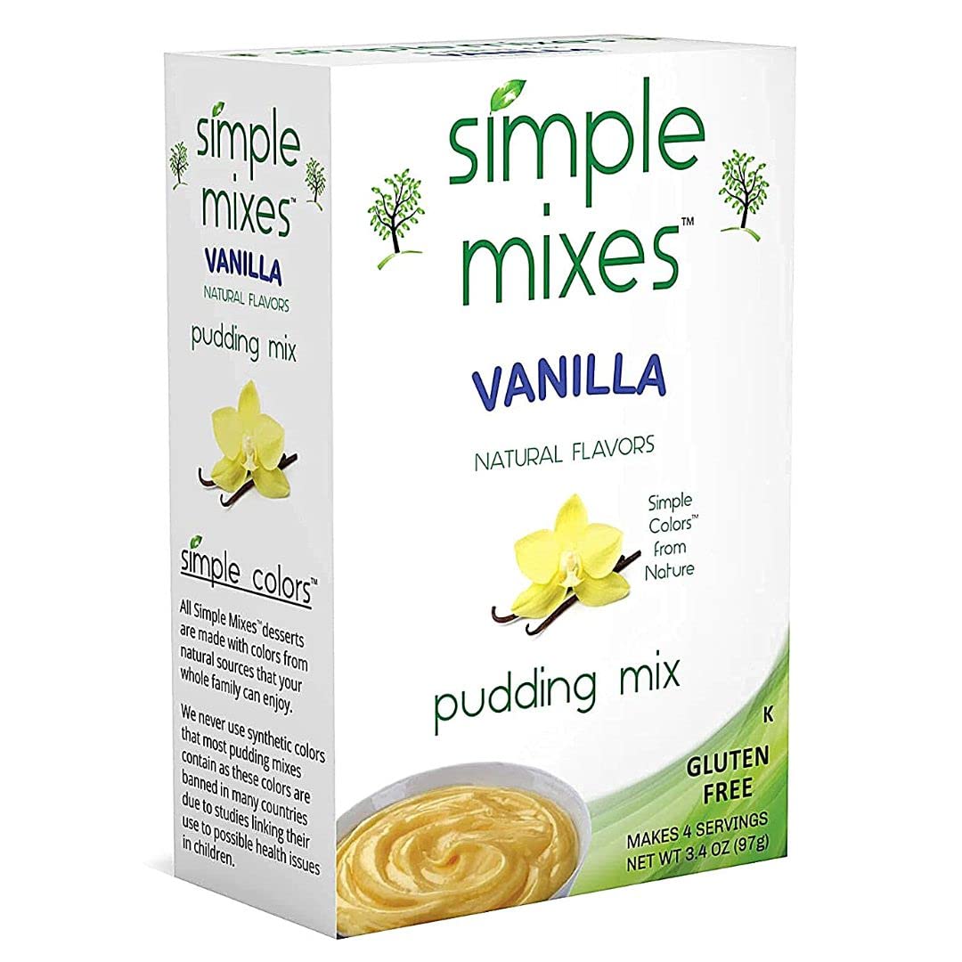 Amazon.com : Simple Mixes Natural Instant Pudding Mix, Vanilla, 3.4 ...