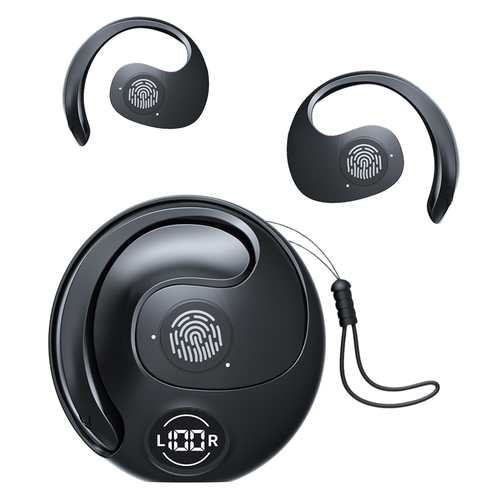 Out Of Ear Open Earbuds Earless Headphones Bluetooth Outside Ear For ...