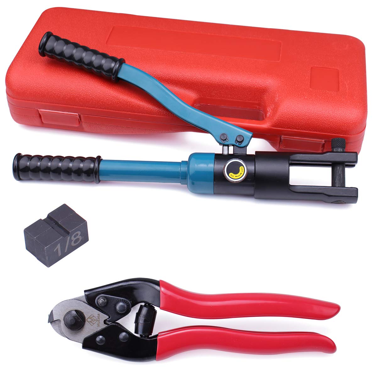 Muzata Upgraded Custom Cable Railing Crimping Tool Hydraulic Crimper ...