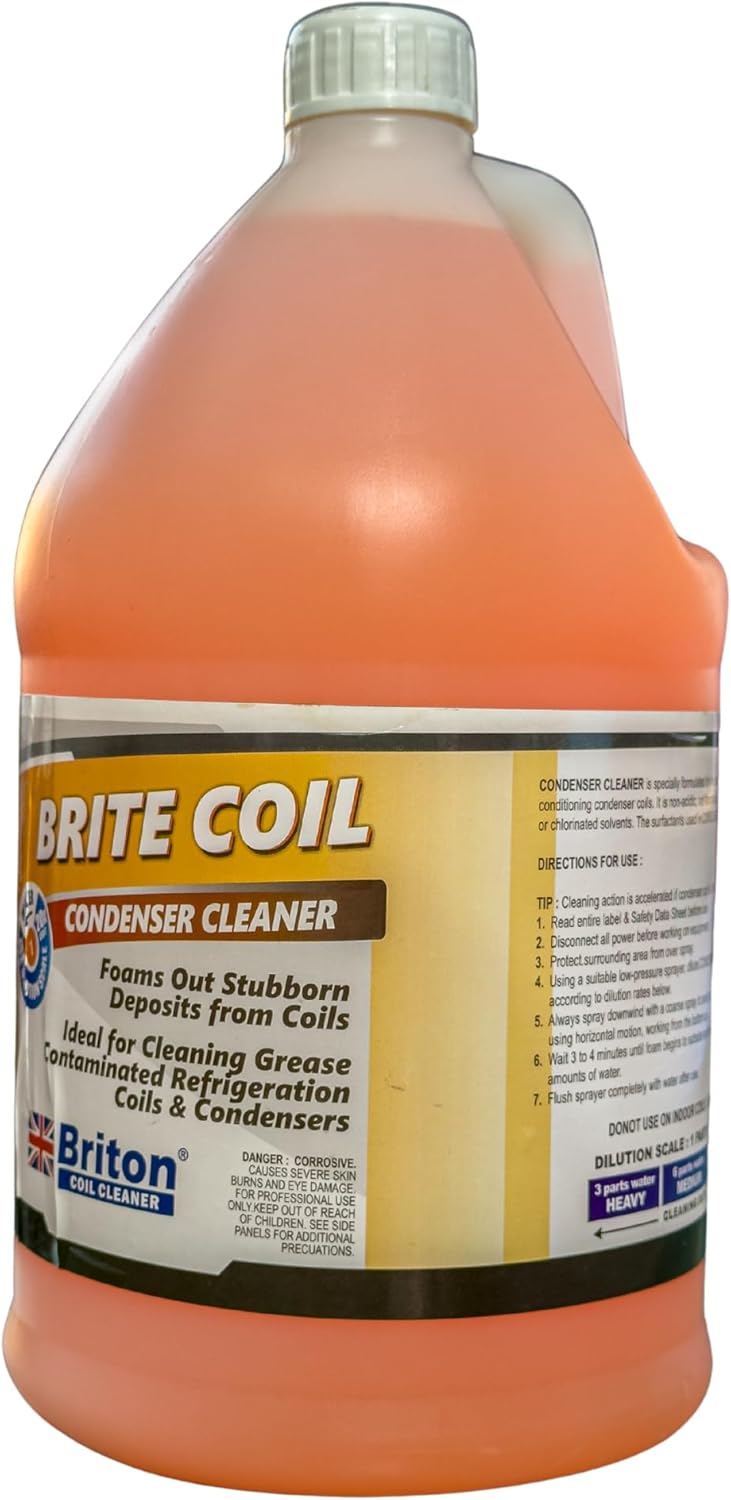 Briton Brite Coil Cleaner for AC Units | Professional-Grade Cleaner for ...