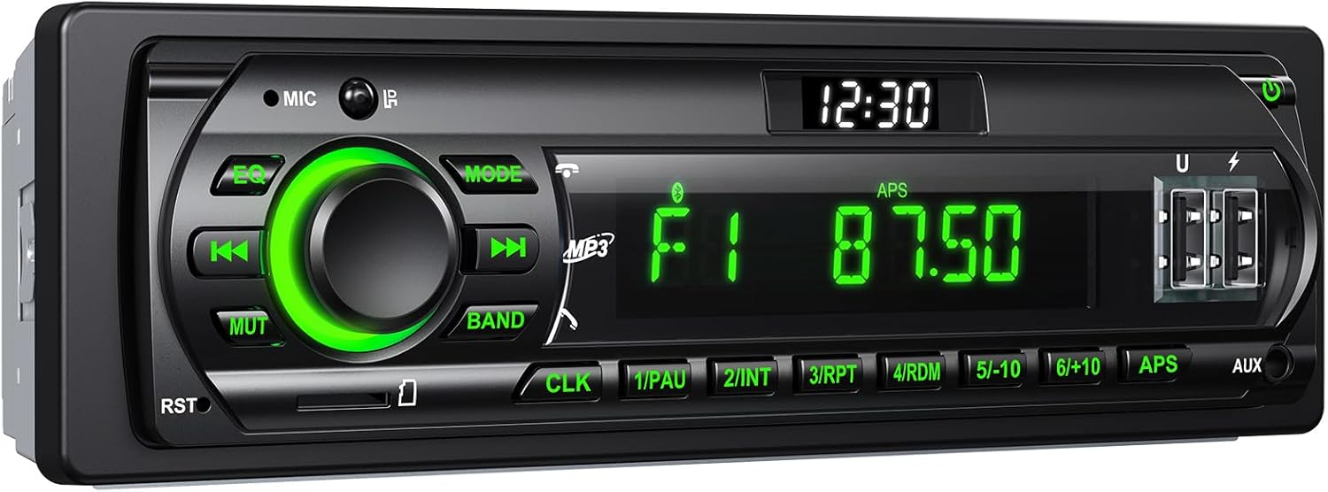 Car Radio Stereo Bluetooth Handsfree Car Stereo With 2 USB/AUX/SD ...