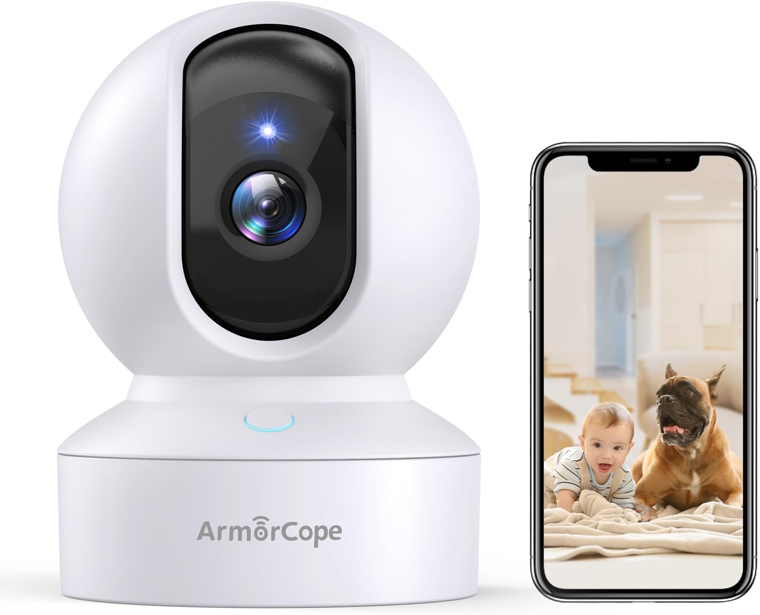 Amazon.com: Pet Camera, 2K HD Dog Camera with Phone APP, 360° Pan/Tilt ...