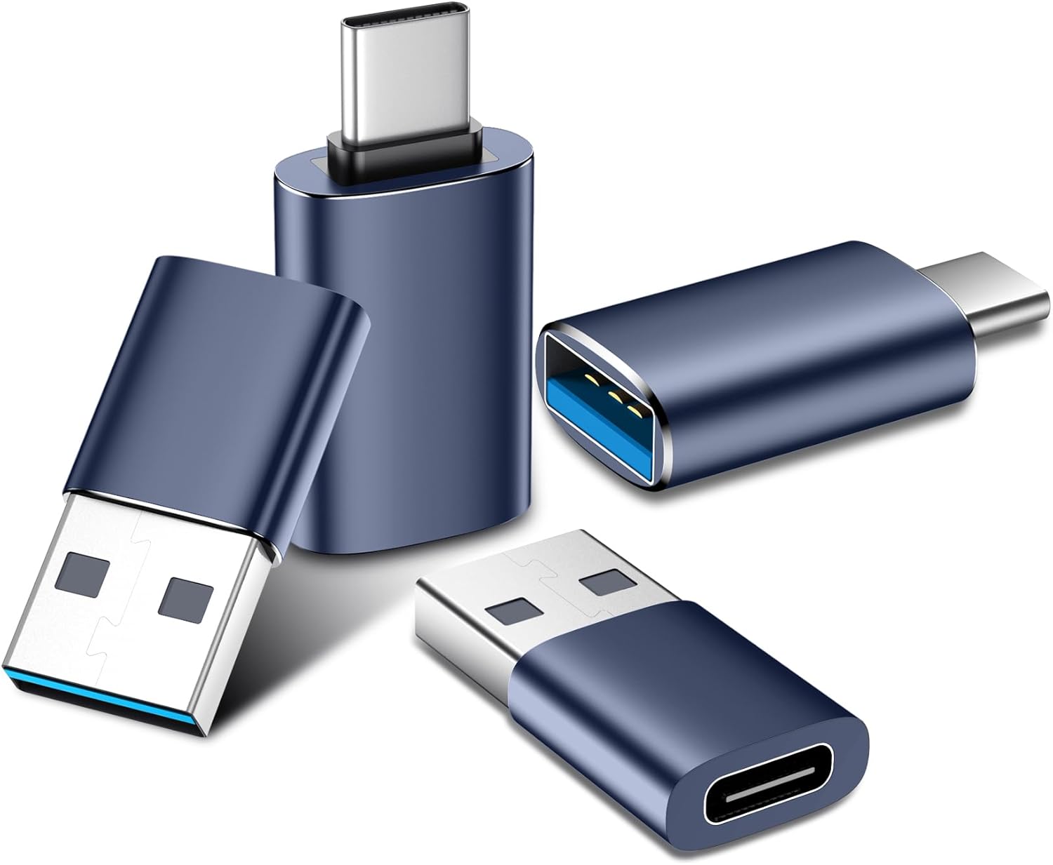 Amazon.com: Temdan USB to USB C Adapter 4 Pack,【2*Type C Female to A ...