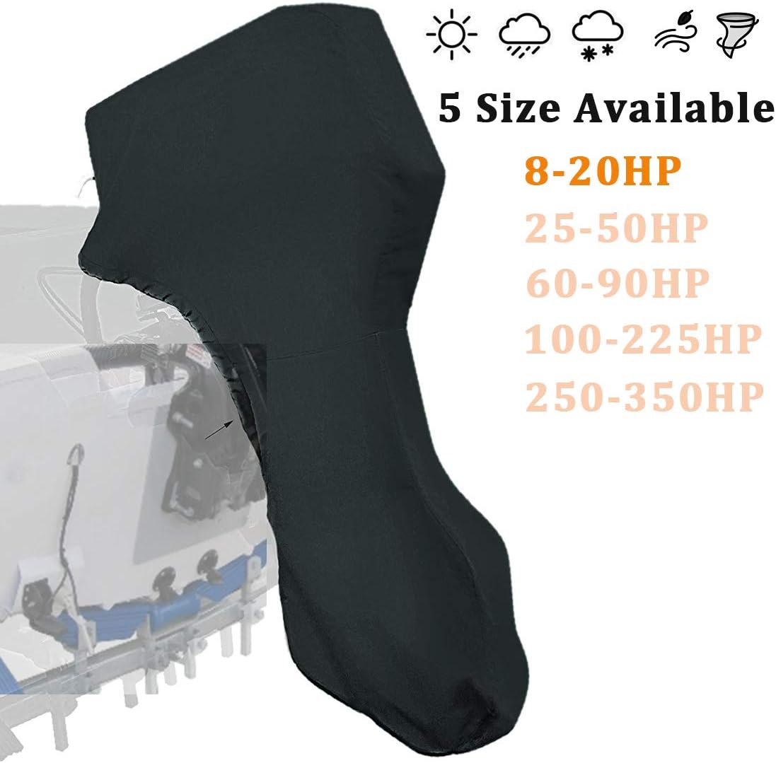 Amazon.com: Softclub Outboard Motor Cover 8-20 HP, Full Outboard Engine ...