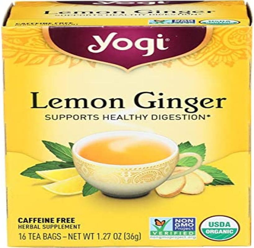 Amazon.com : Yogi Tea Lemon Ginger Tea Bags, 16 ct : Grocery & Gourmet Food