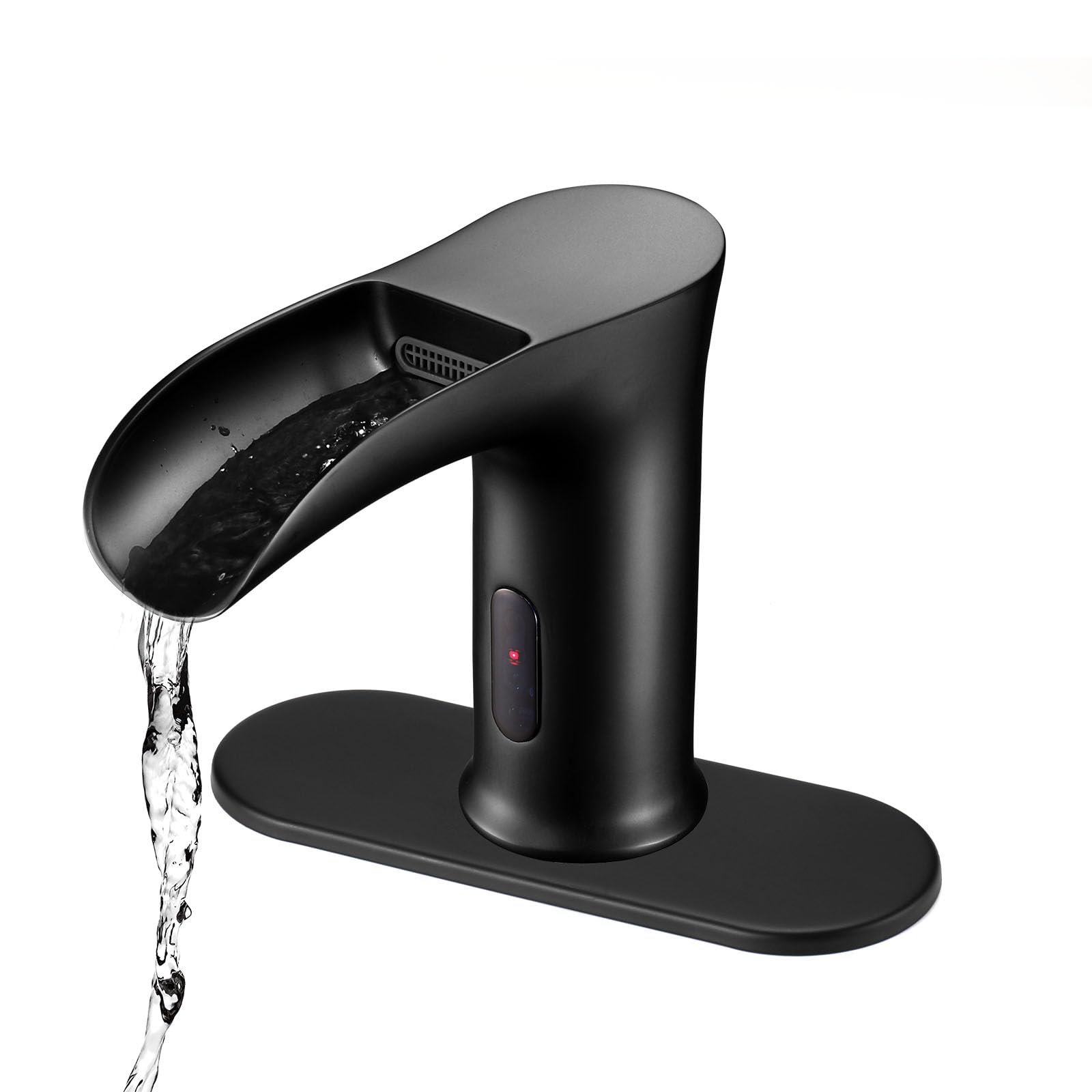 CDLODIN Automatic Sensor Touchless Waterfall Bathroom Sink Faucet ...