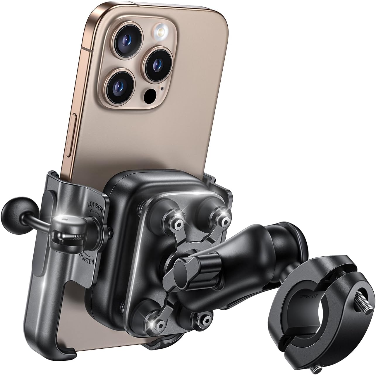 Amazon.com: Lamicall All Metal Motorcycle Phone Mount - [Anti Shake ...
