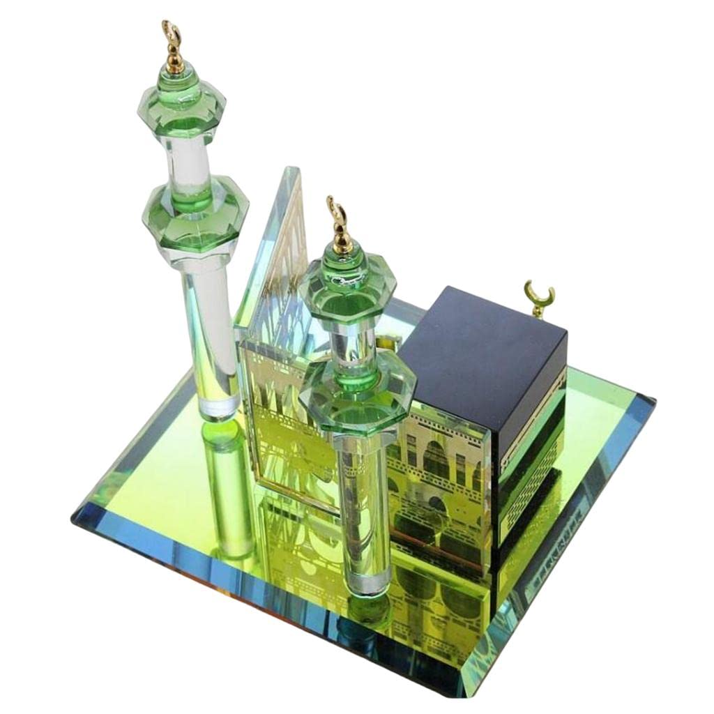 Homozy Crystal Islamic Statue Muslim Kaaba Sculpture Architecture Model ...