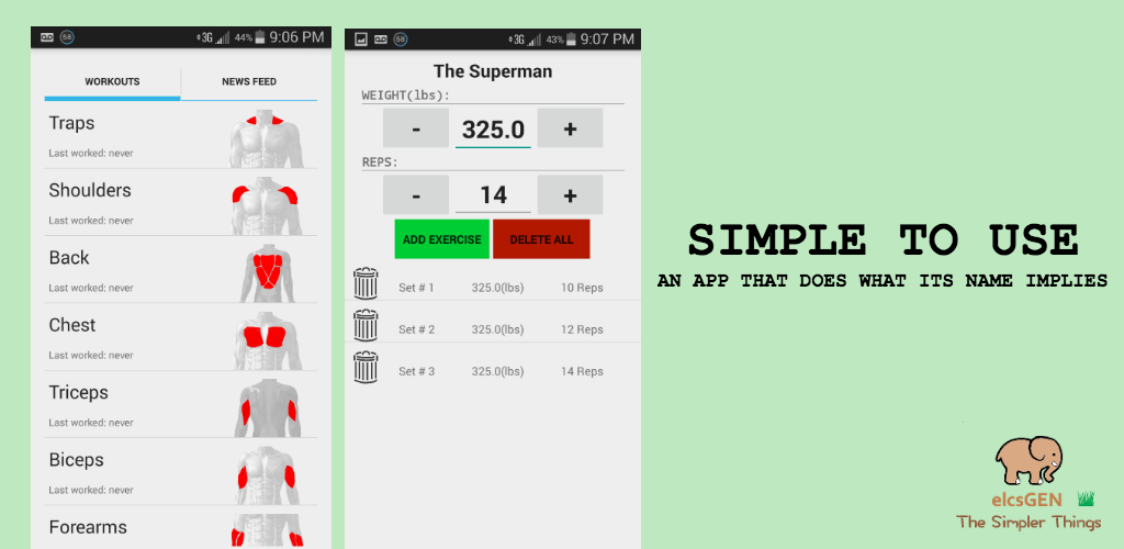 The Simple Workout Log - App on Amazon Appstore