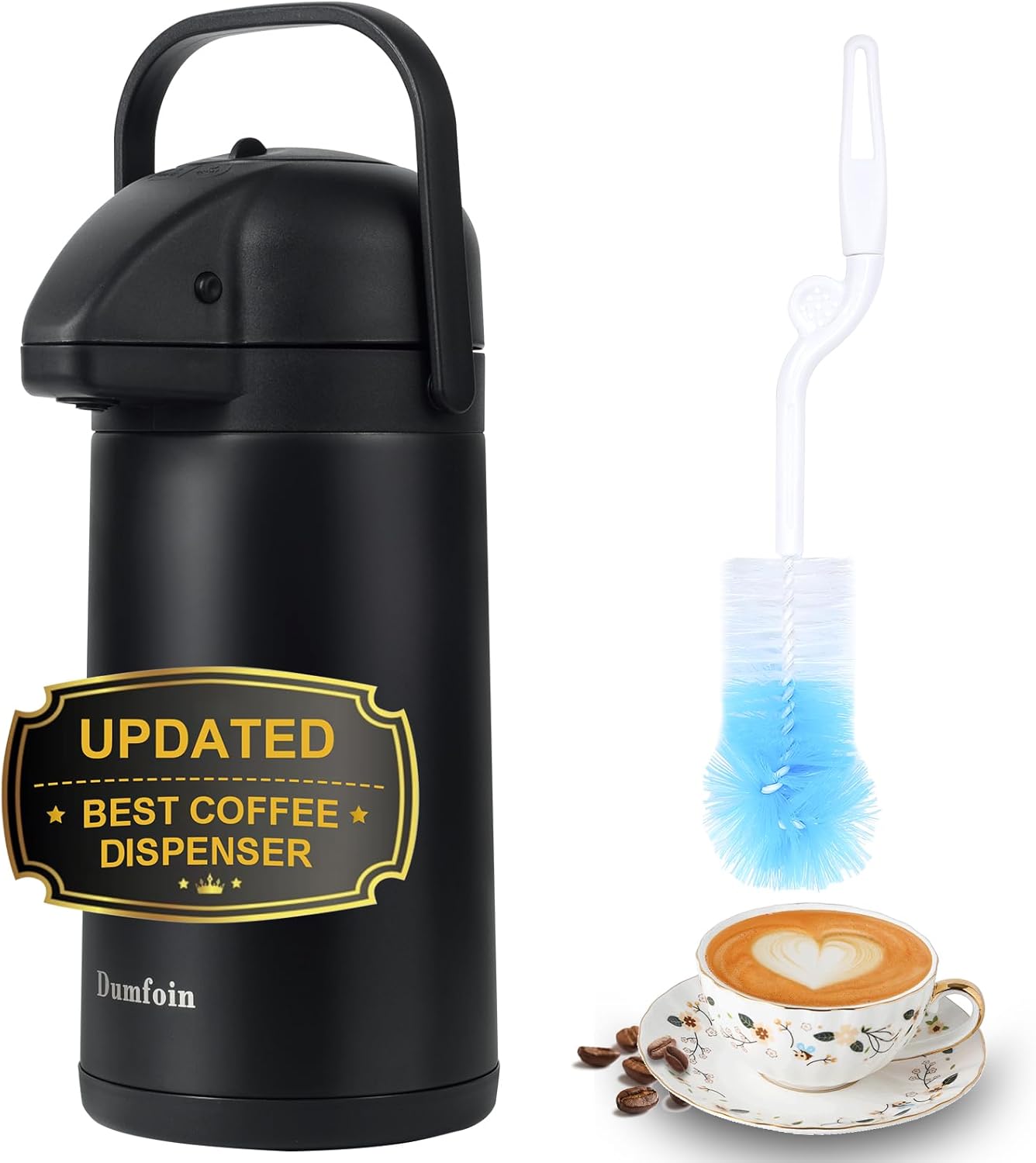 Amazon.com: Updated Airpot Coffee Dispenser with Pump, 64 OZ Insulated ...