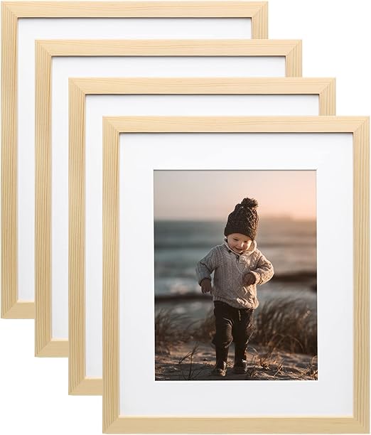 Amazon.com: KINLINK 10x12 Picture Frames Natural Wood Frames with ...