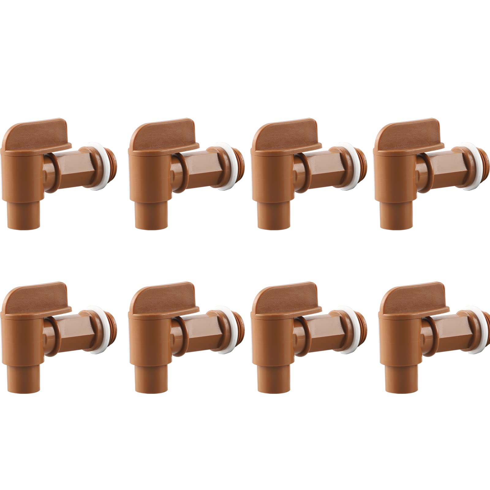 8Pcs 3/4” Male Barrel Faucet for 5 Gallon Water Jugs Plastic Drum ...