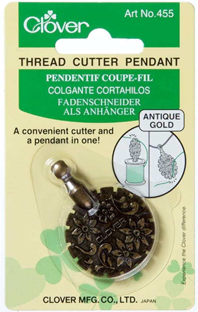 Amazon.com: Clover Thread Cutter Pendant Antique Gold, 1