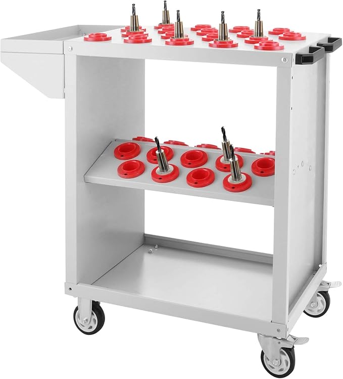 Amazon.com: Vevor Tool Cart 40 Taper Tool Holder CNC Tool Cart 36 ...