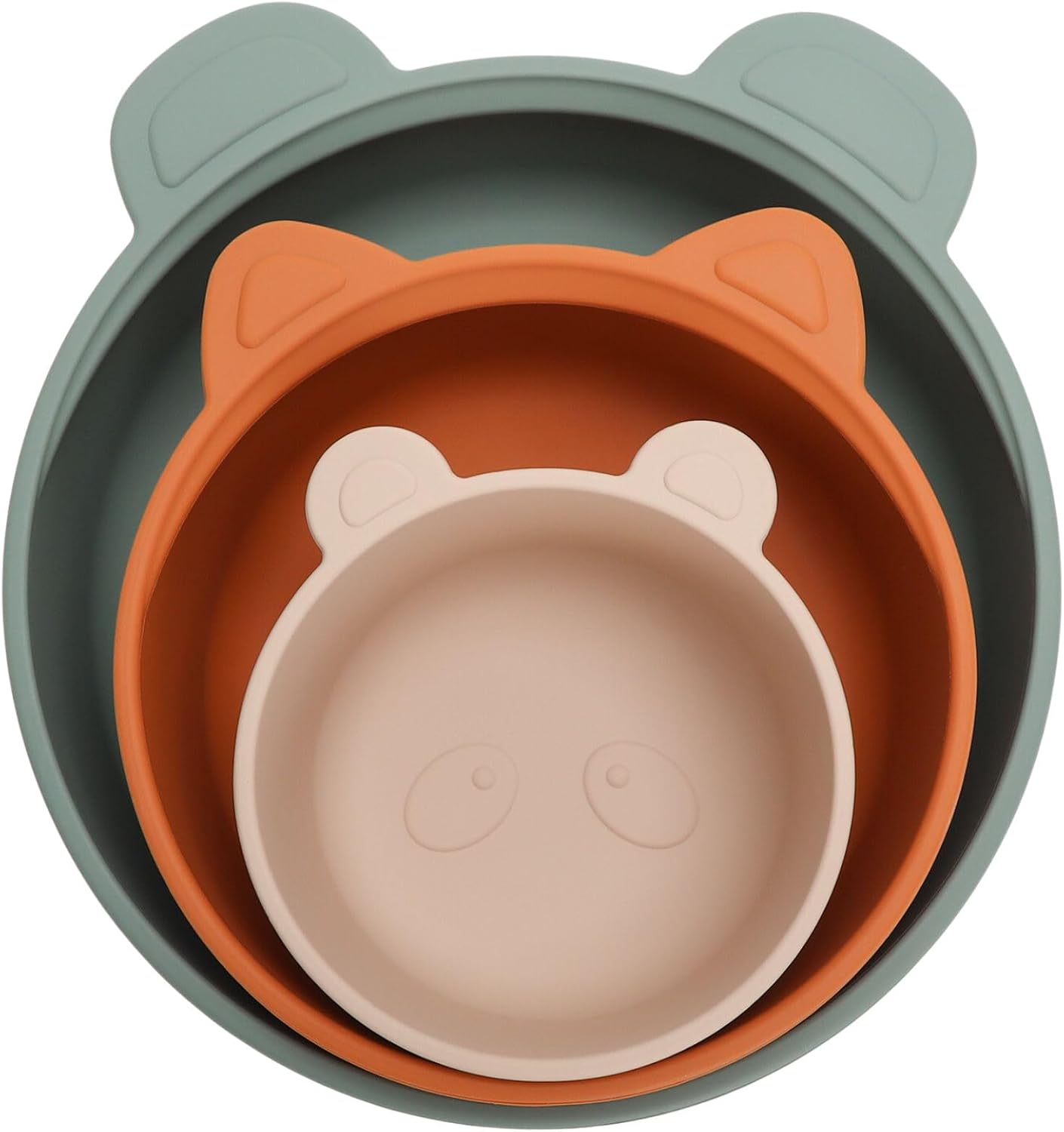 Amazon.com: Ali+Oli Children's (3pc) Stackable Snack Bowl Set (Citrus ...