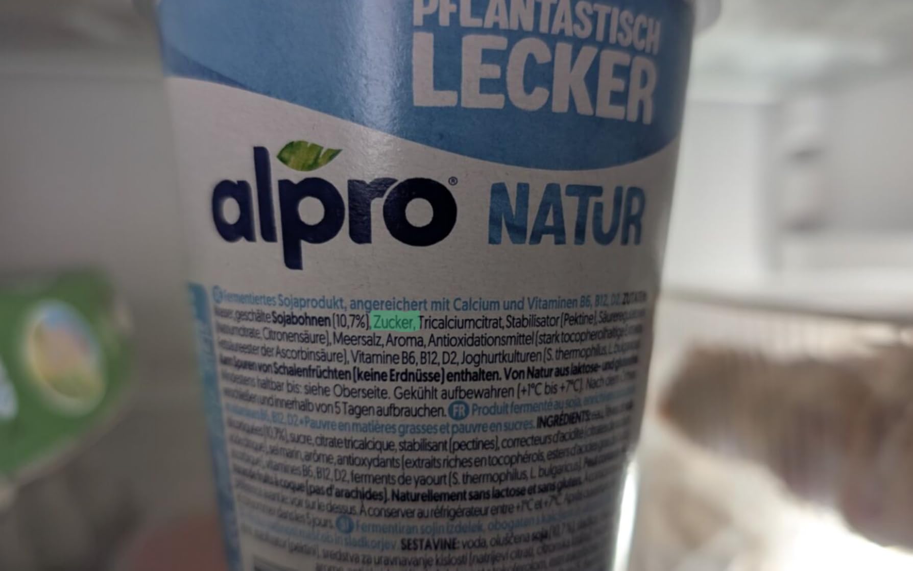 Alpro Joghurtalternative auf Sojabasis, Natur, 400 g Becher | vegan ...
