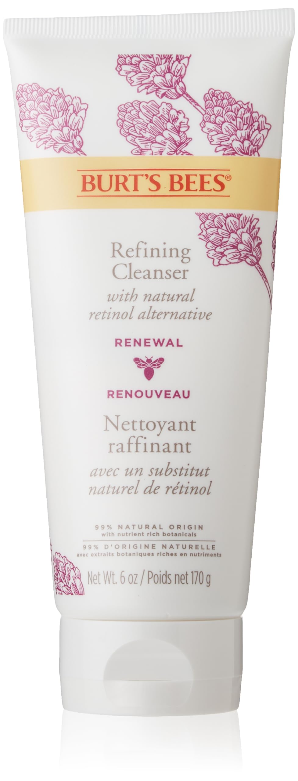 Burt's Bees® Face Wash, Renewal Refining Facial Cleanser with Bakuchiol ...