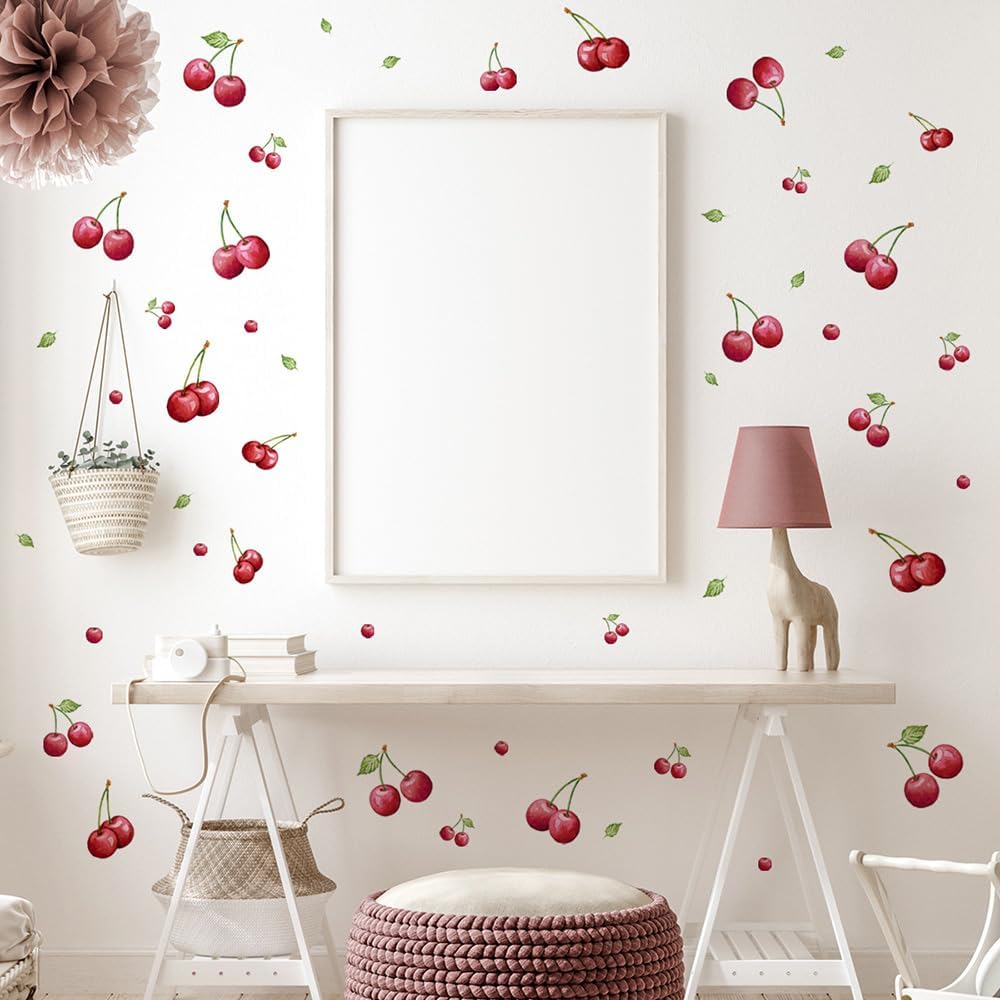 Amazon.com: Buer Homie Wall Decals, Peel and Stick Stickers, Cherry ...
