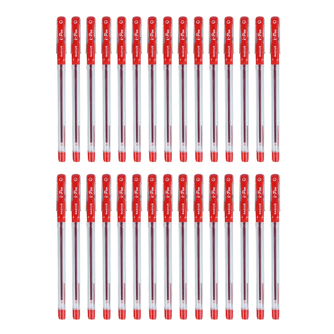 Radius i-Pen Push Cap Ball Point Pen | Tip Size 0.7 mm | Low Viscocity ...