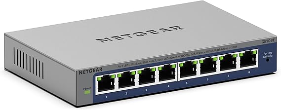 Amazon.com: NETGEAR 8-Port Gigabit Ethernet Easy Smart Managed Switch ...