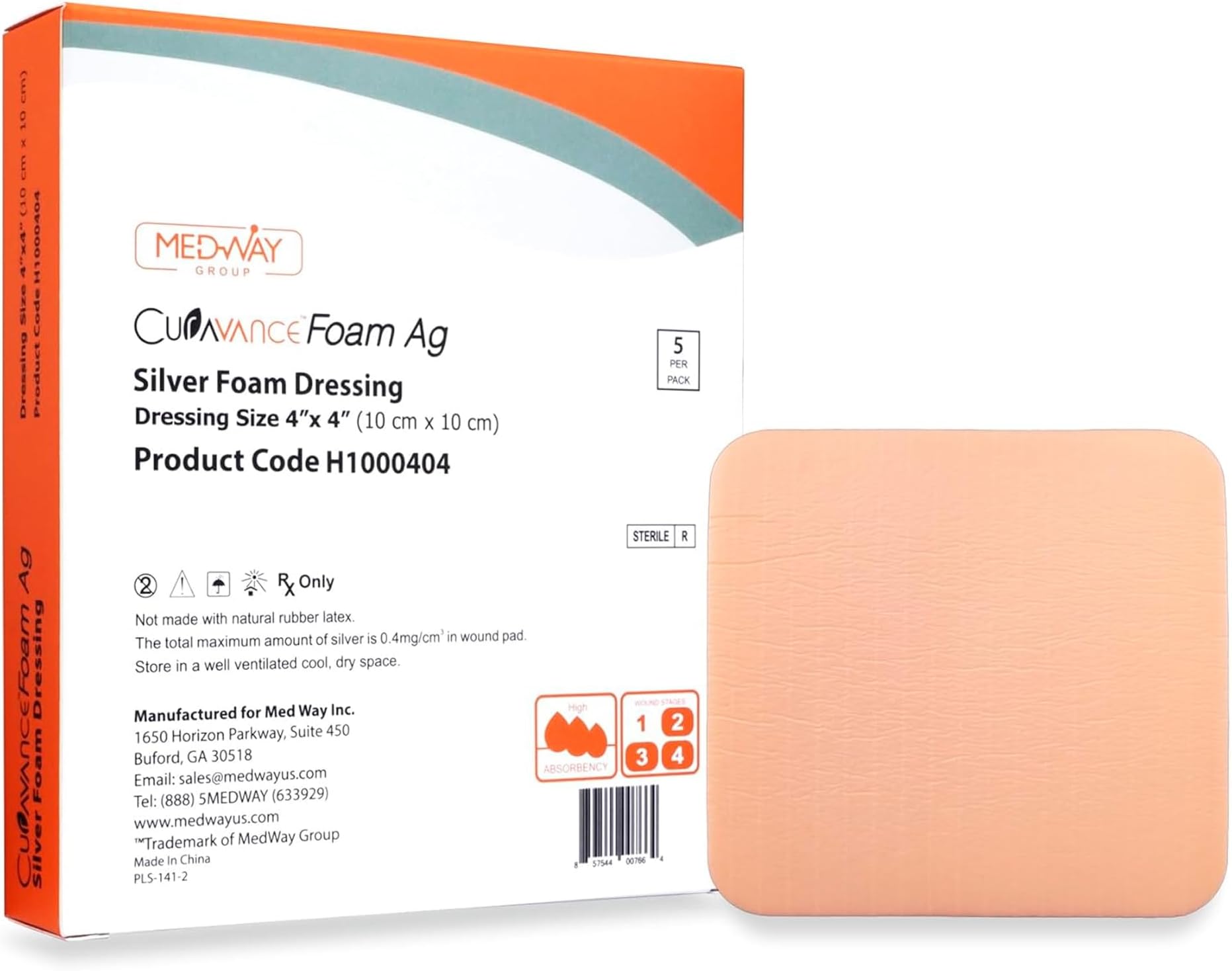 Amazon.com: MedVance Silver Foam Ag Sterile Highly Absorbent ...