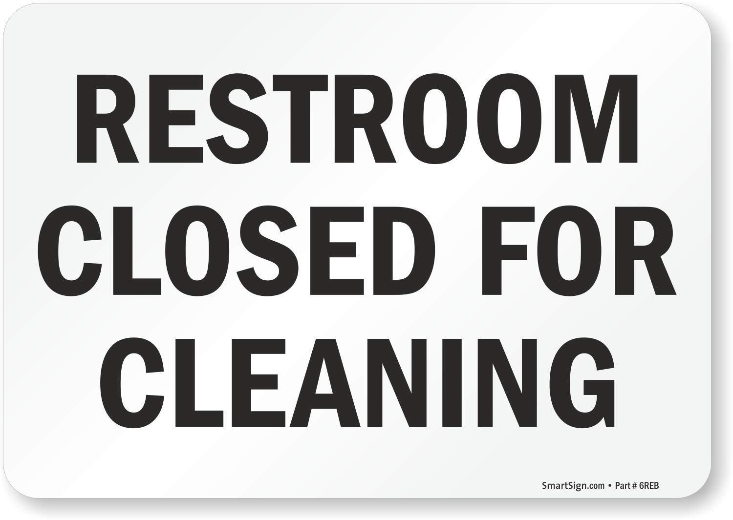 Safety Signs & Traffic Control Magnetic 14x10 in Restroom Closed for ...