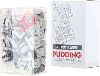 Amazon.co.jp: PBT Pudding Key Cap Translucent 108 Key Key Cap Set for ...