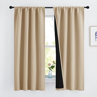Amazon.com: NICETOWN Window Treatment Elegant Curtains - (Biscotti ...