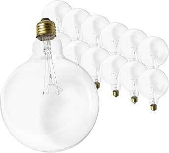 Satco S3011 40 Watt G40 Incandescent; Clear; 4000 Average Rated Hours ...