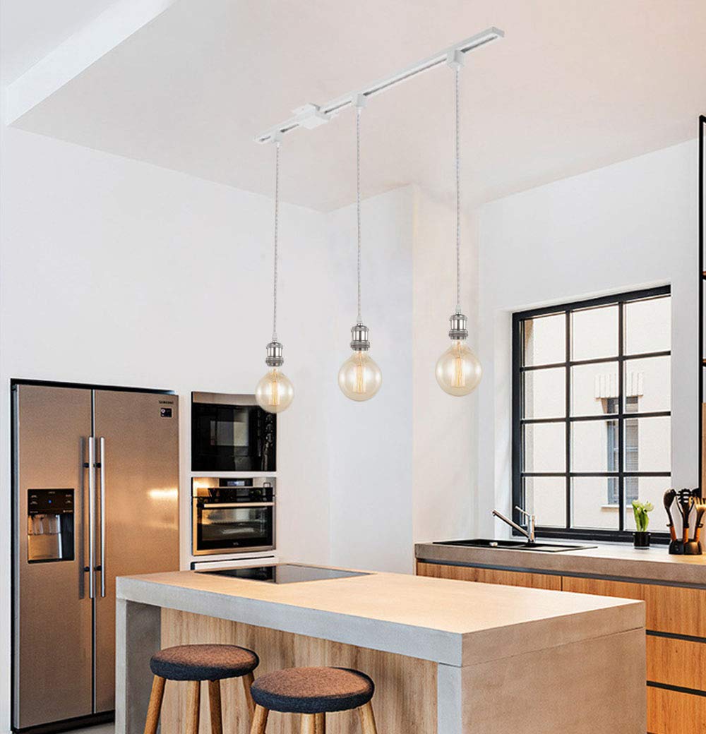 Track Pendant Light Socket Kiven 1 Light J Type Track Lighting