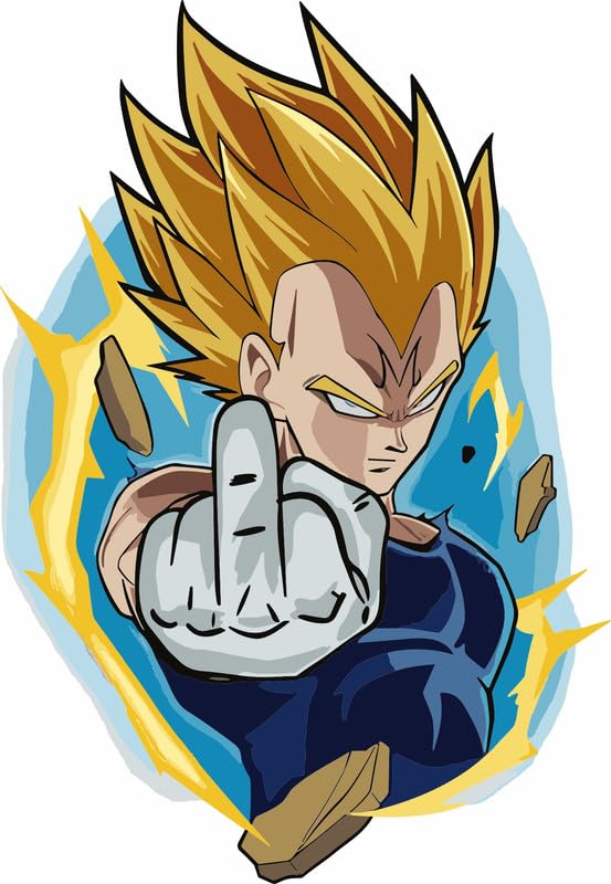 Artistic Decals" Stickers Japanese Comics Dragon Ball Z Goku "Wall ...