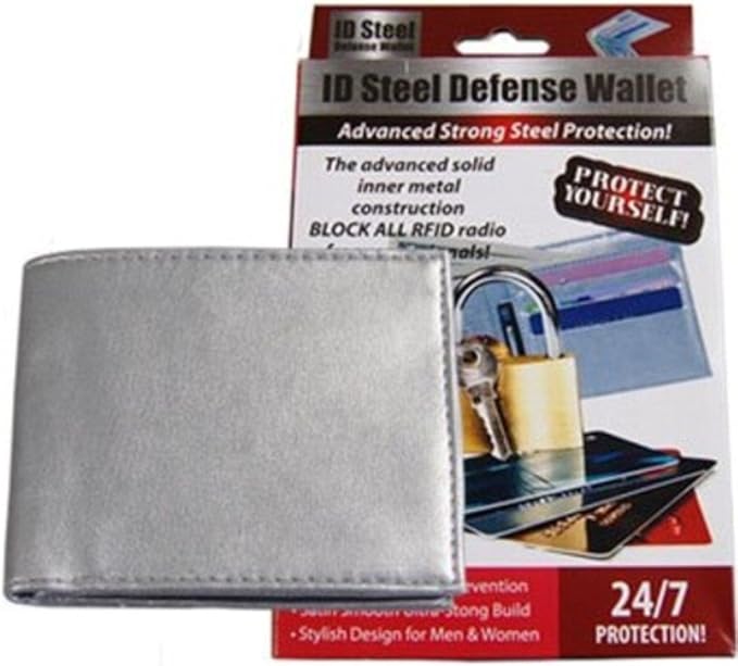 Stainless Steel Security Wallet at Amazon Men’s Clothing store