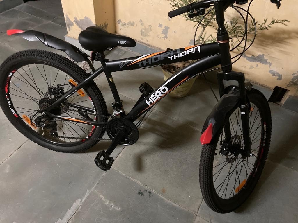 Buy Hero Cycles Thorn 26T Dual Disc 21 Speed Suspension Fork for Unisex ...