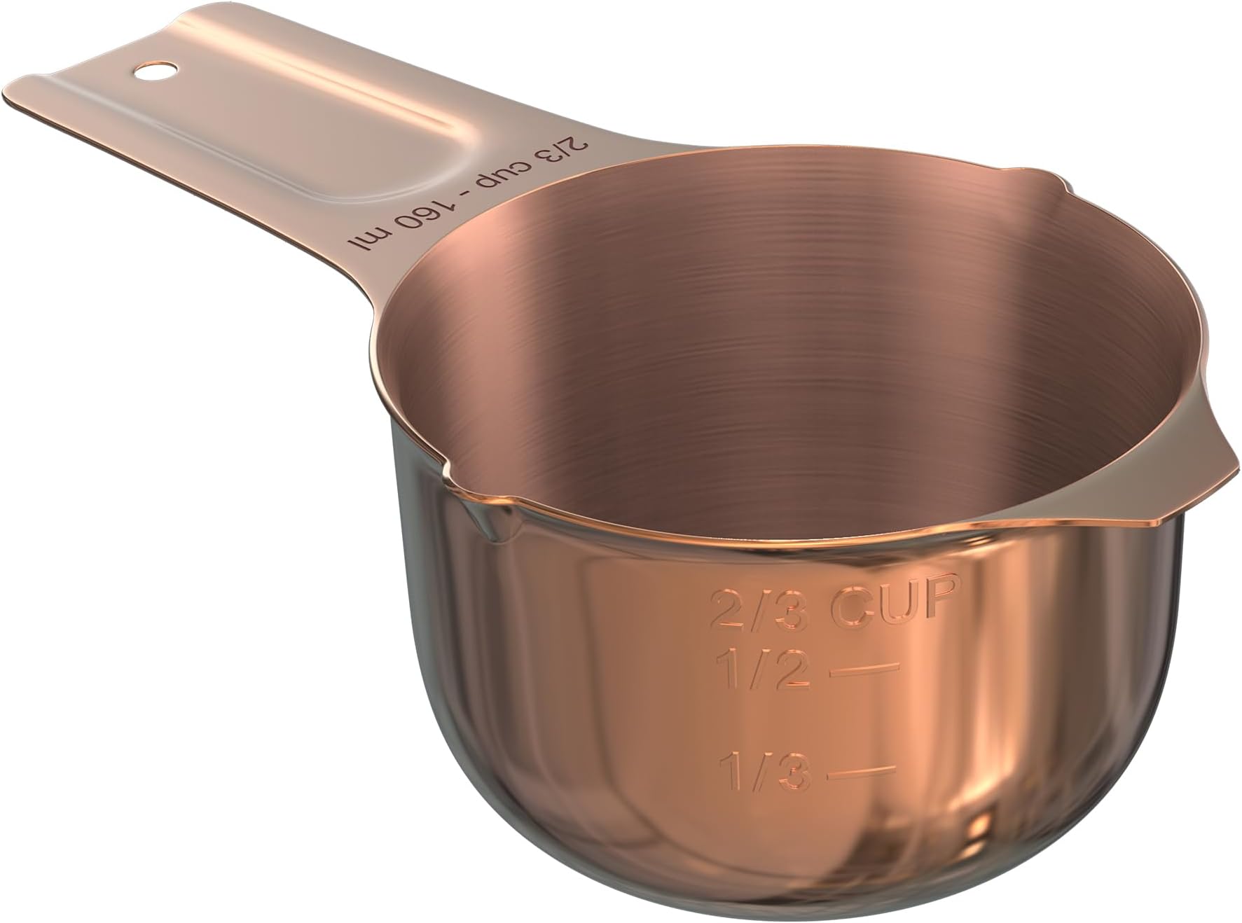 Amazon.com: Color Up Premium 2/3 Cup Measuring Cup (160 ml) - Stainless ...