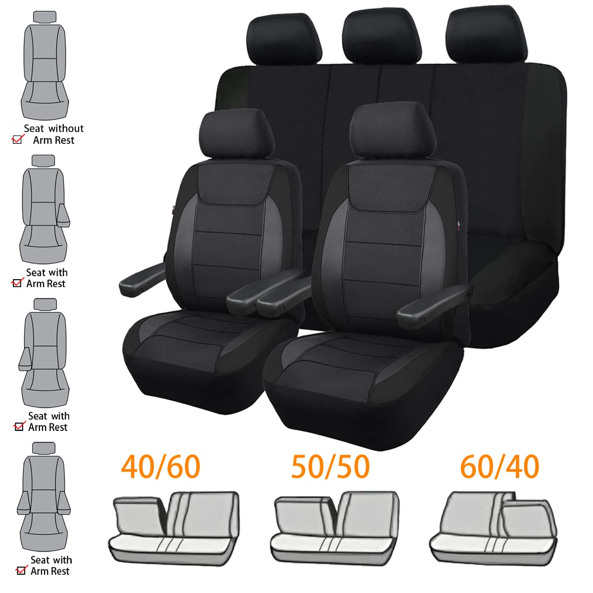 Snapklik.com : Flying Banner Car Seat Covers Quality Carbon Fiber Air ...