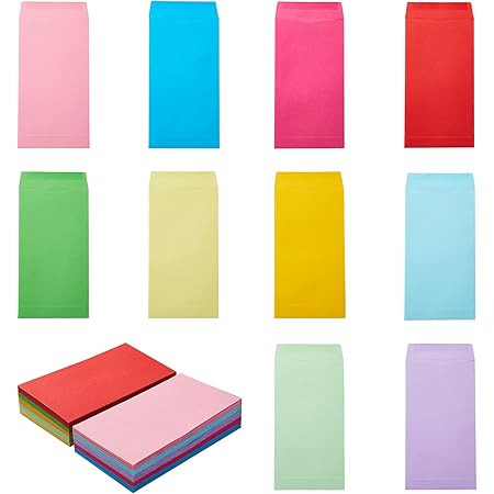 100 Pcs Small Brown Envelopes, Self-Adhesive Small Envelopes for Money ...
