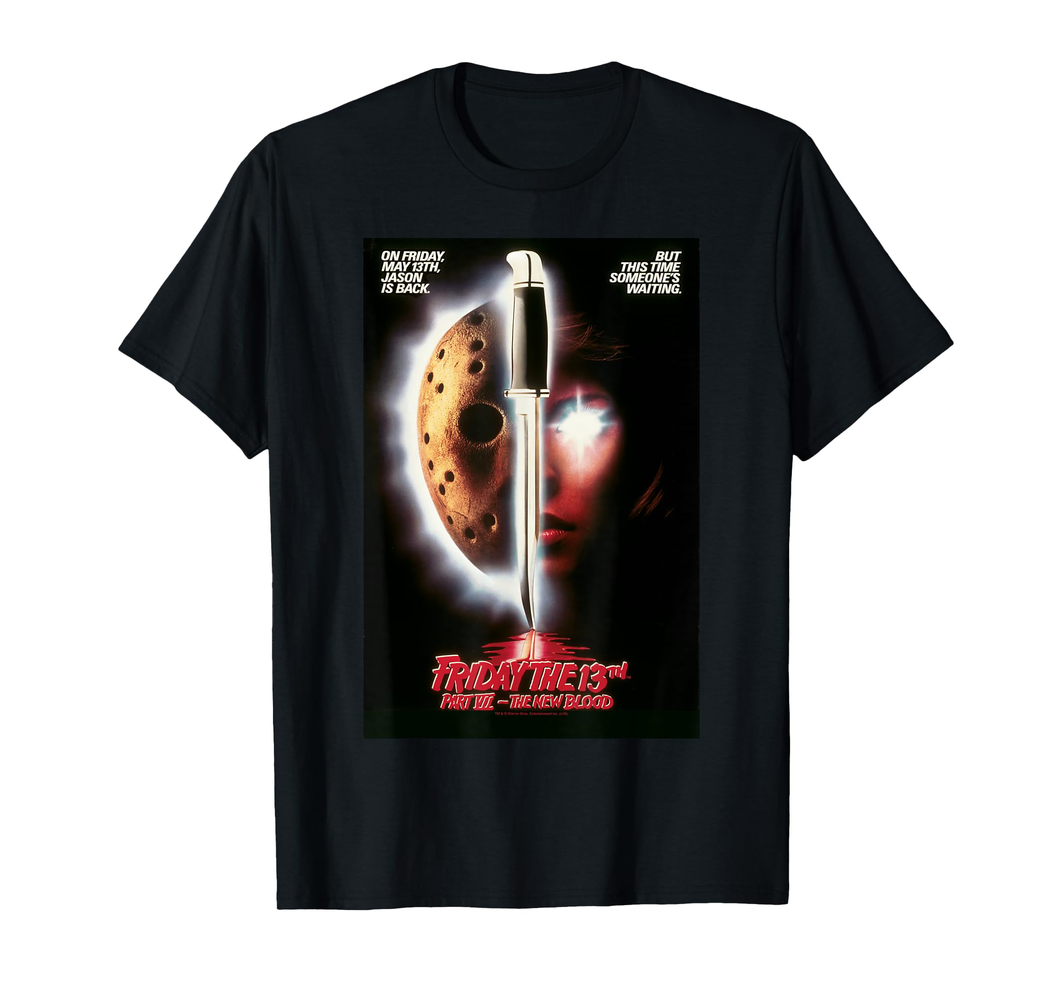 Amazon.com: Friday the 13th New Blood Poster T-Shirt : Clothing, Shoes ...
