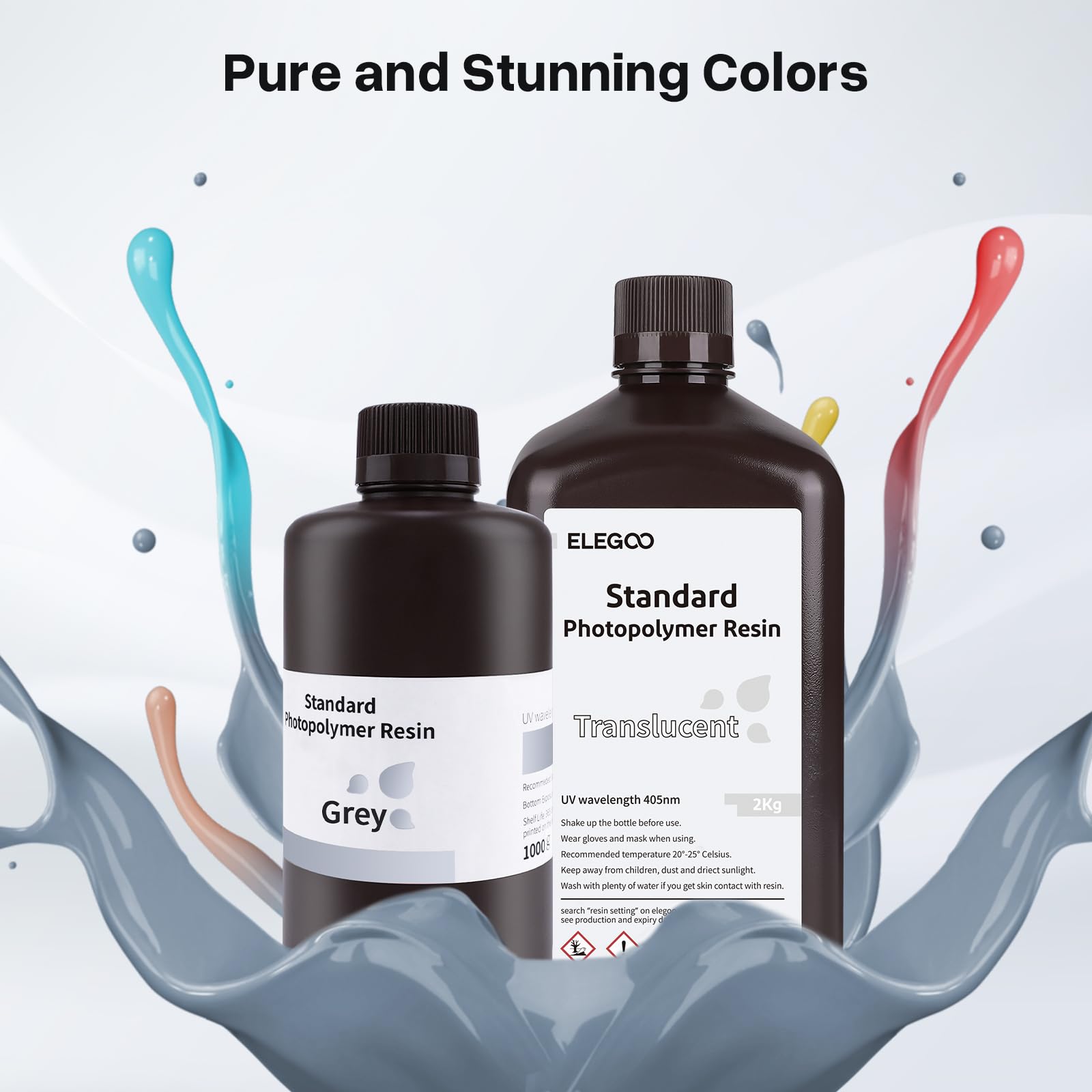 Snapklik.com : Standard LCD 3D Printer Resin, Fast UV-Curing 3D 405nm ...