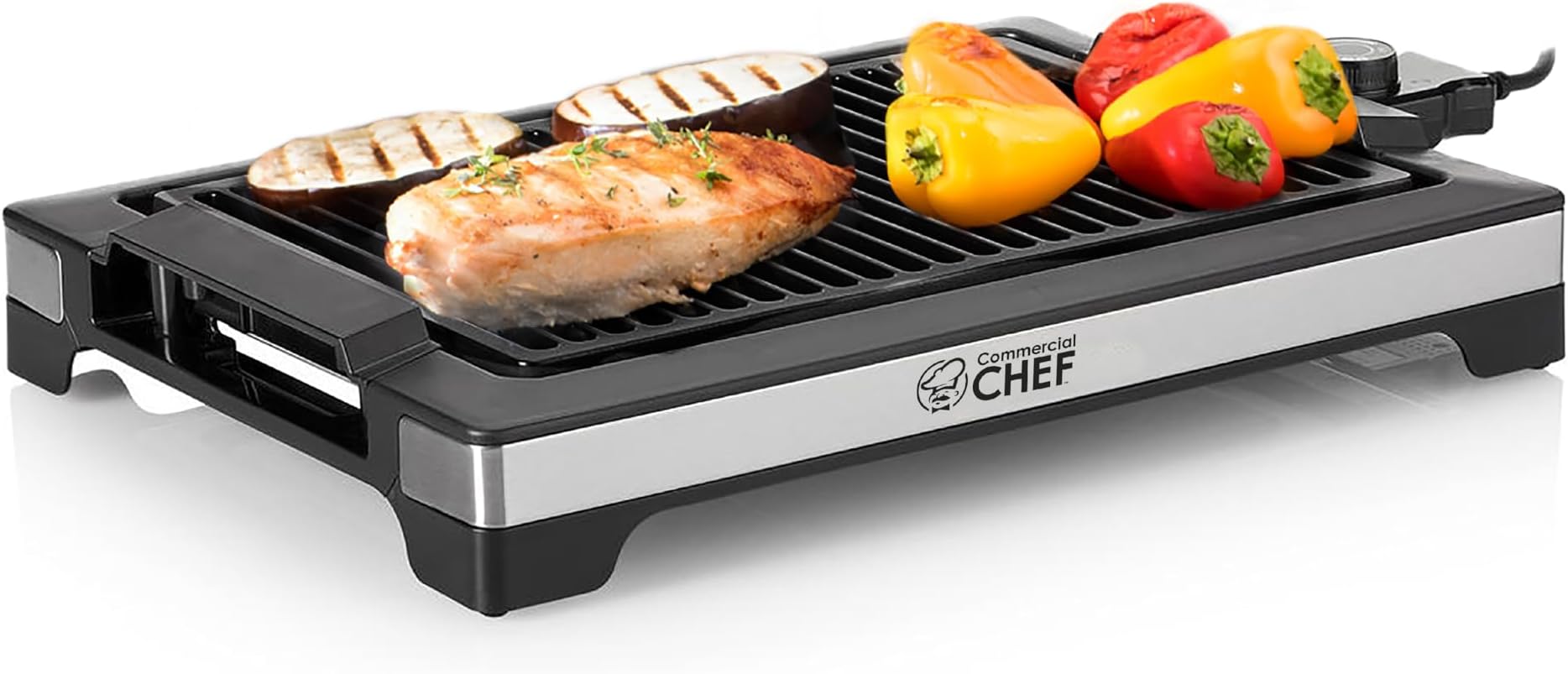Amazon.com: COMMERCIAL CHEF Indoor Grill for Tabletop, Countertop or ...