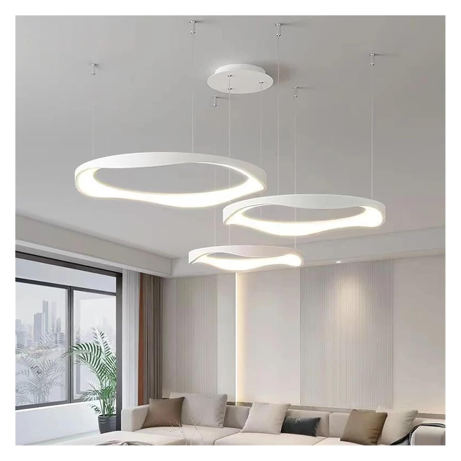 HNSSSIHG Pendent Lamp Living Room Chandelier, Modern Minimalist ...